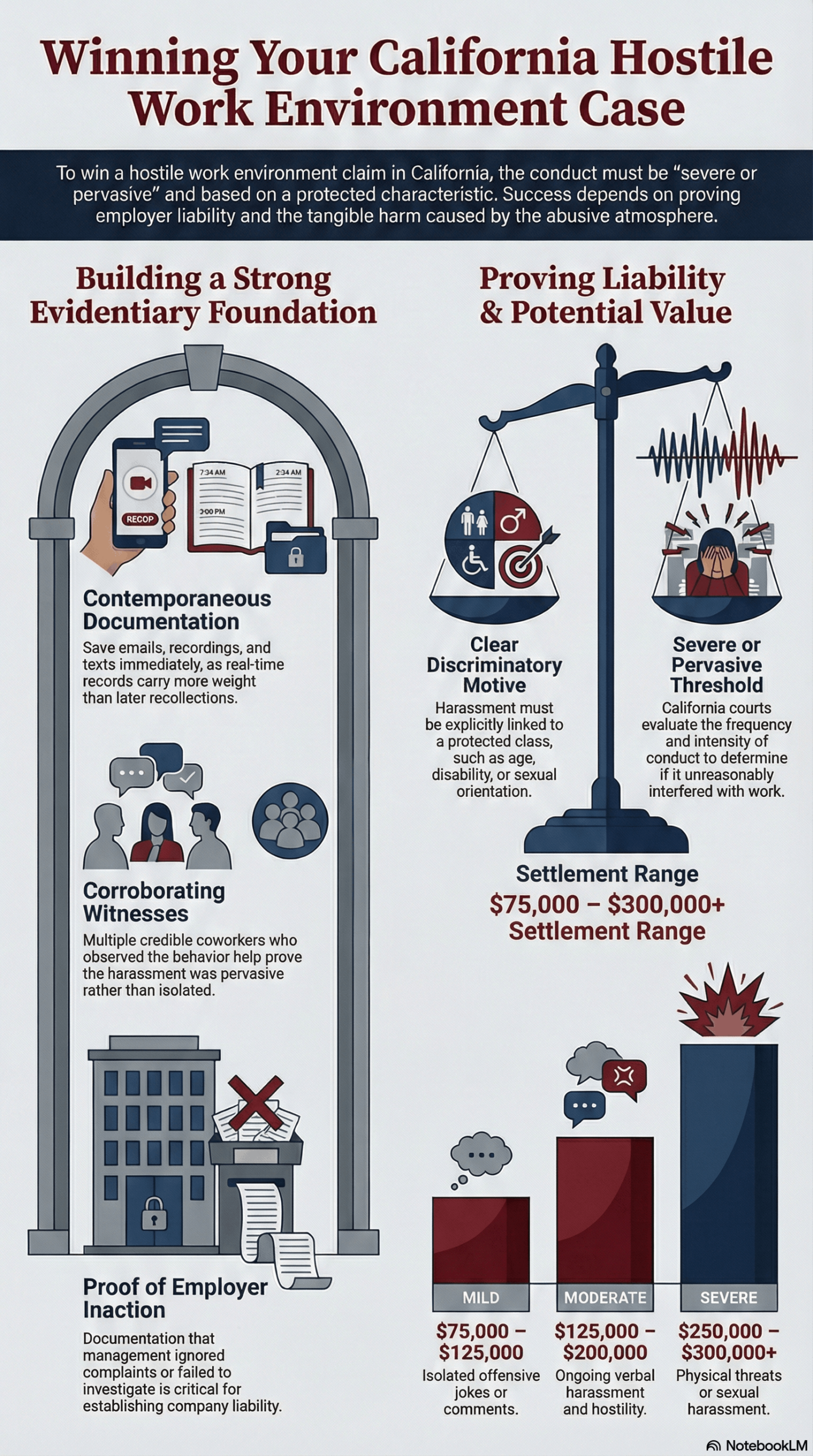 Hostile Work Environment Lawsuit Settlements California (2026)